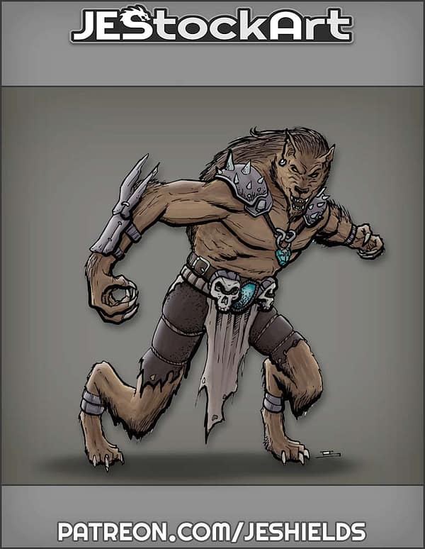 Fantasy - Tribal Werewolf with Bone Armor | Jeshields.com