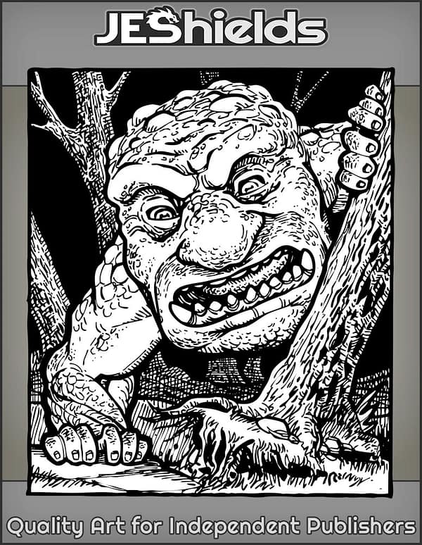 Fantasy - Giant Face with Arms in Woods - IWB | Jeshields.com