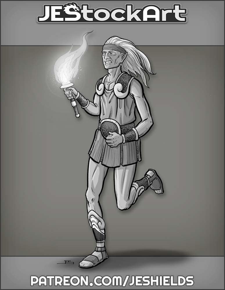 Fantasy - Elven Torch Runner | Jeshields.com