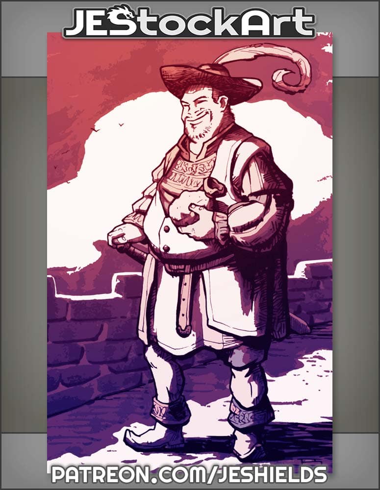 Fantasy - Sketchy Human Merchant With Gold - GWB | Jeshields.com