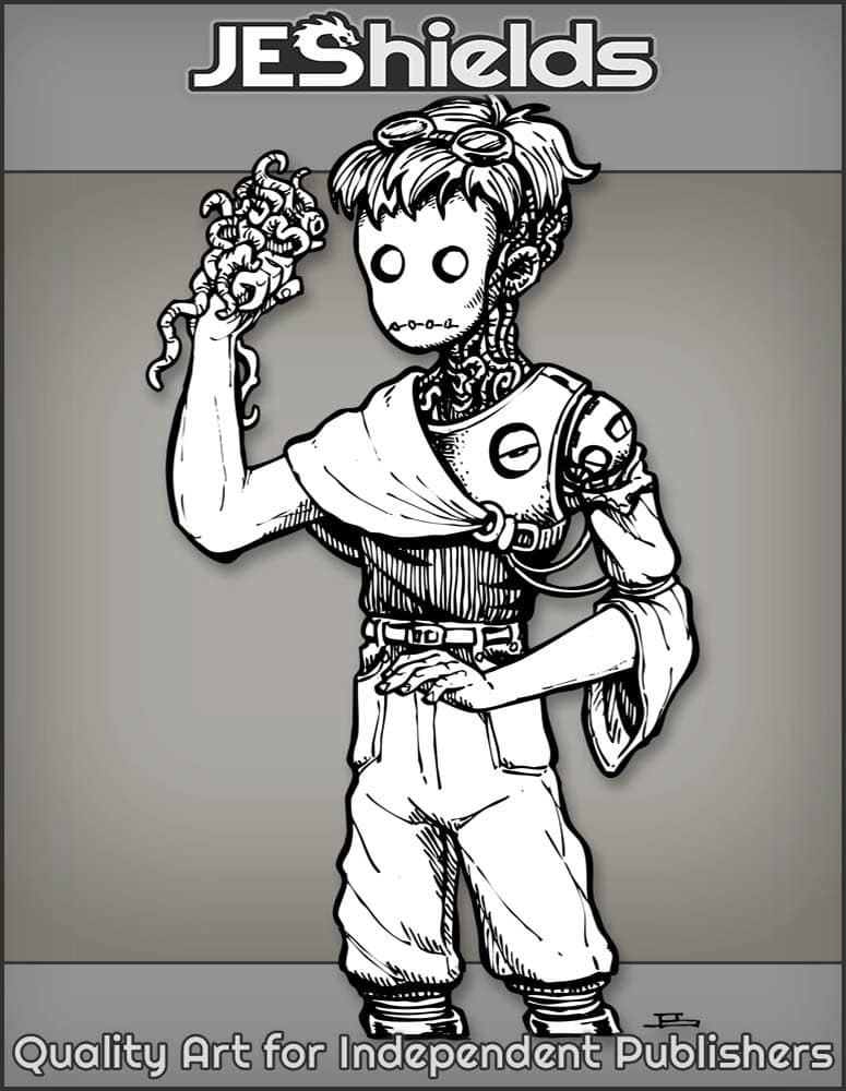 SciFi - Symbiote Android Boy with Alien Pet - INB | Jeshields.com