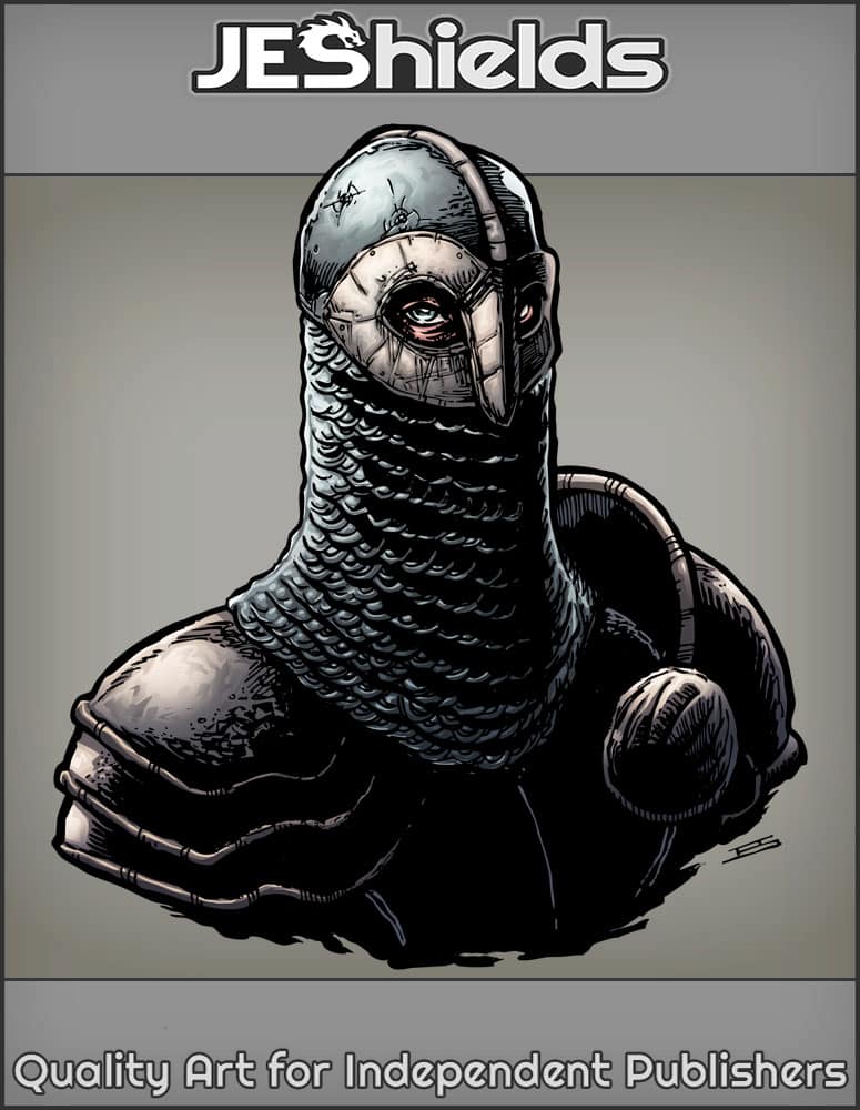 Fantasy - Secretive Paladin Warrior Chainmail Helmet - CNB | Jeshields.com