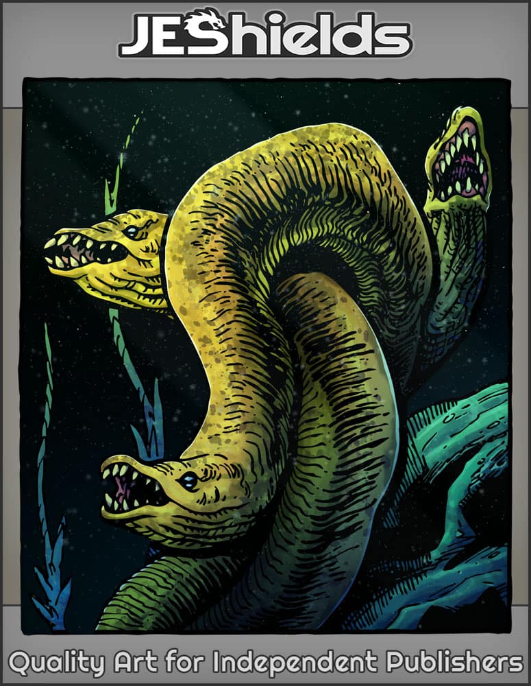 Fantasy - Aquatic Snake Eel in Sea Weed - CWB | Jeshields.com