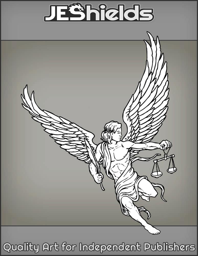 Fantasy - Angel with Feather and Scales - INB | Jeshields.com