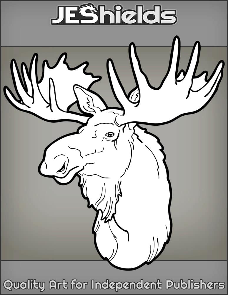 Modern - Alaska Moose Head - INB | Jeshields.com