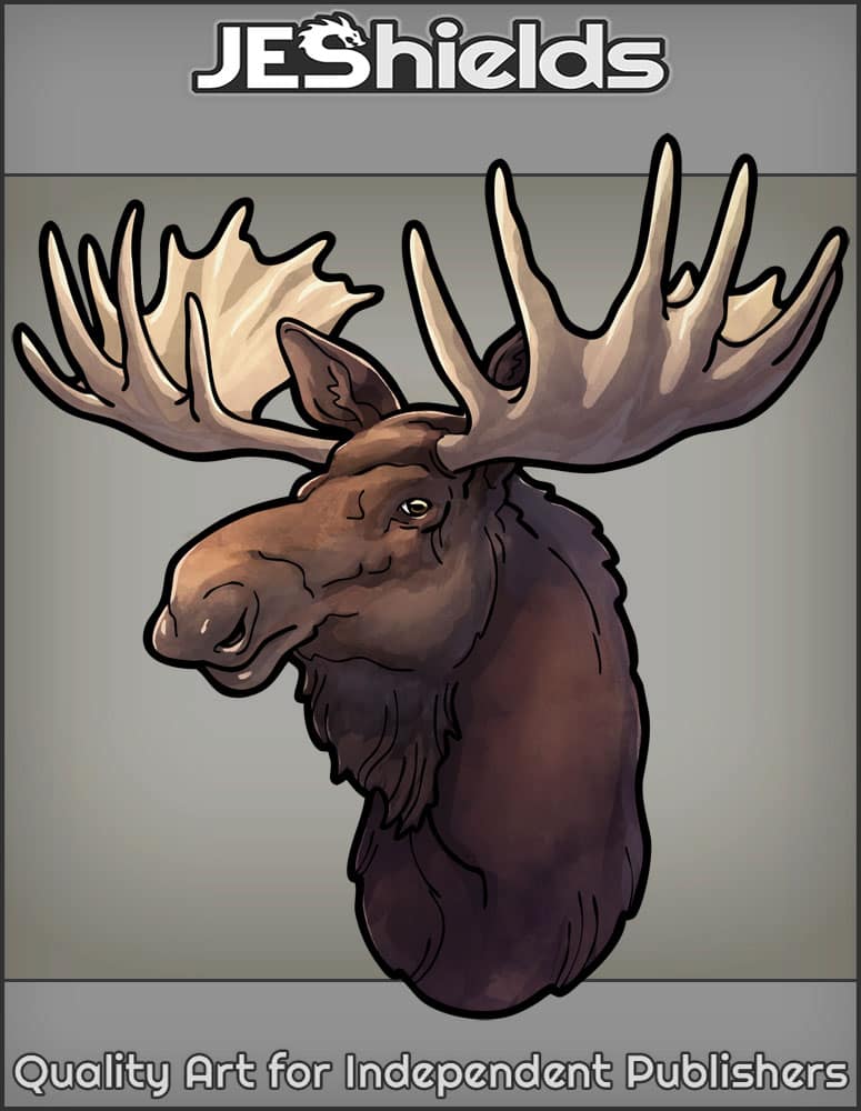 Modern - Alaska Moose Head - CNB | Jeshields.com