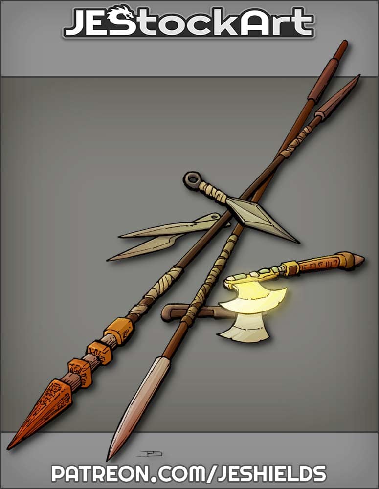 Fantasy - Pile of Thrown Weapons | Jeshields.com