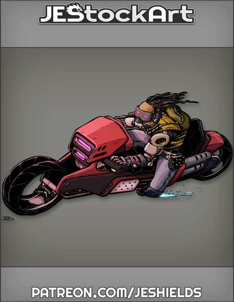 SciFi - Cyberpunk Race Creates Sparks With Motorcycle - CNB | Jeshields.com