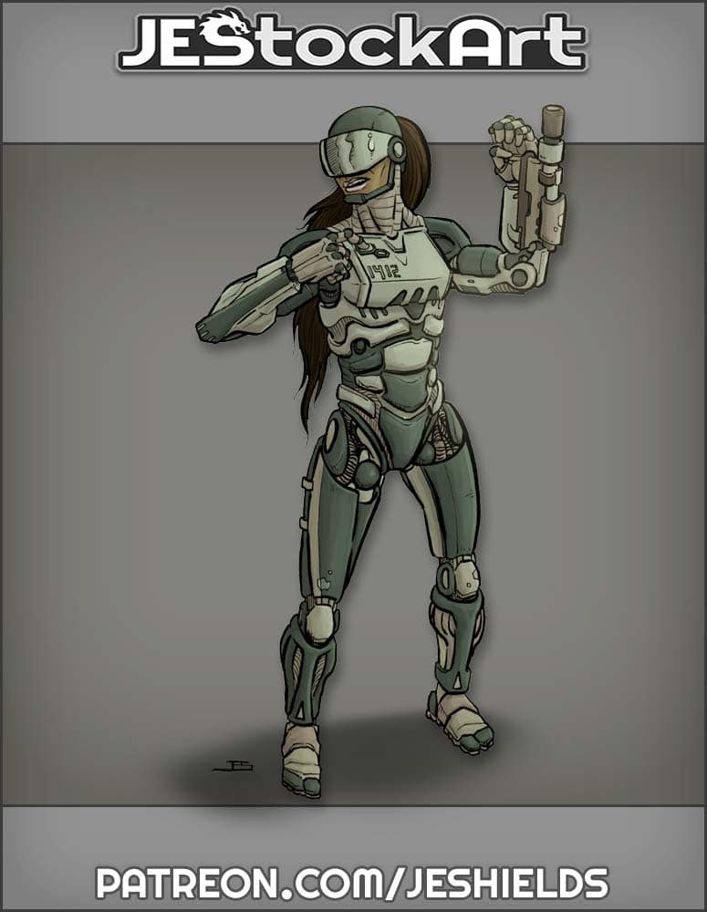SciFi - Robot Police Woman | Jeshields.com