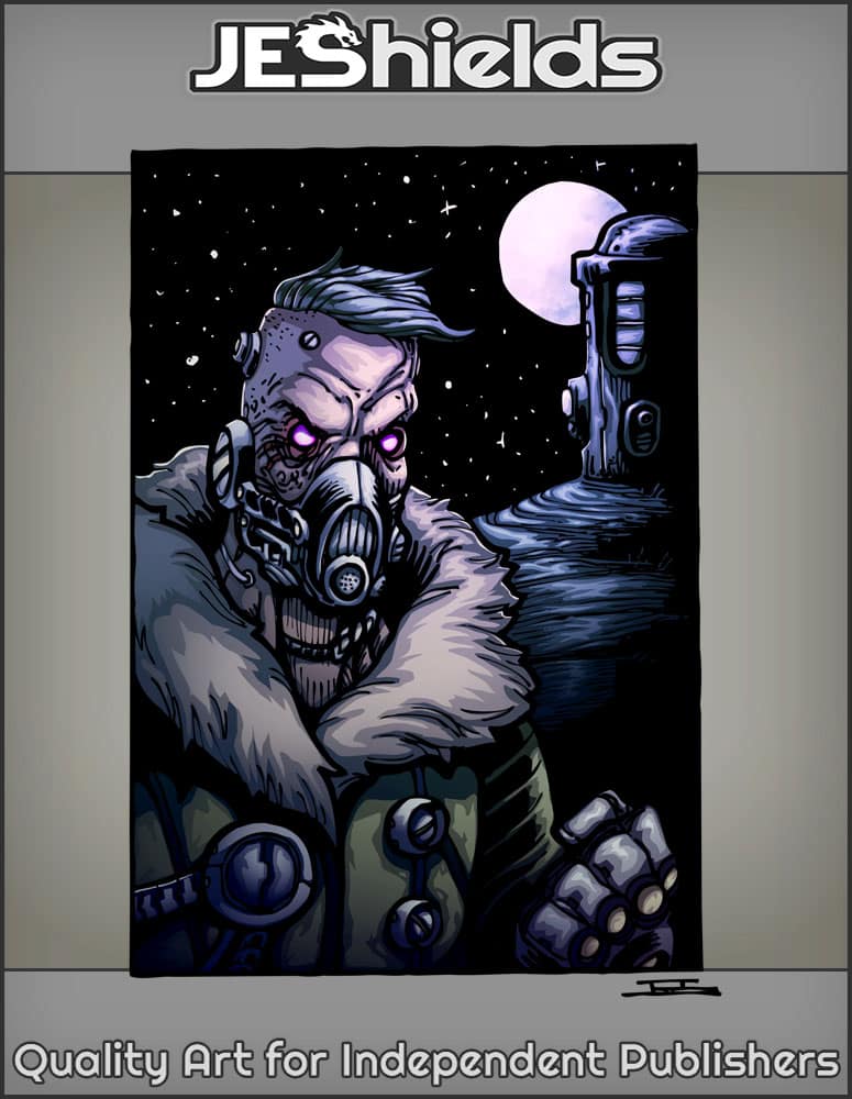 Scifi - Mercenary with Ventilation Mask beside Watchtower - CWB ...