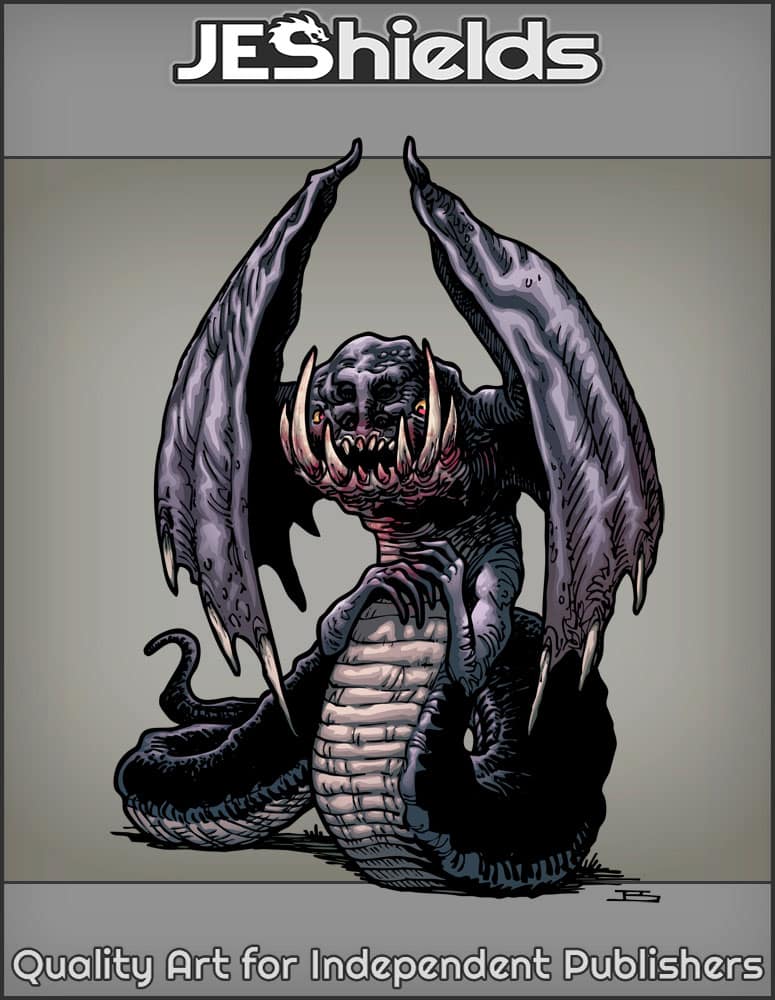 Scifi - Vampire Snake with Wings and Arms - CNB | Jeshields.com