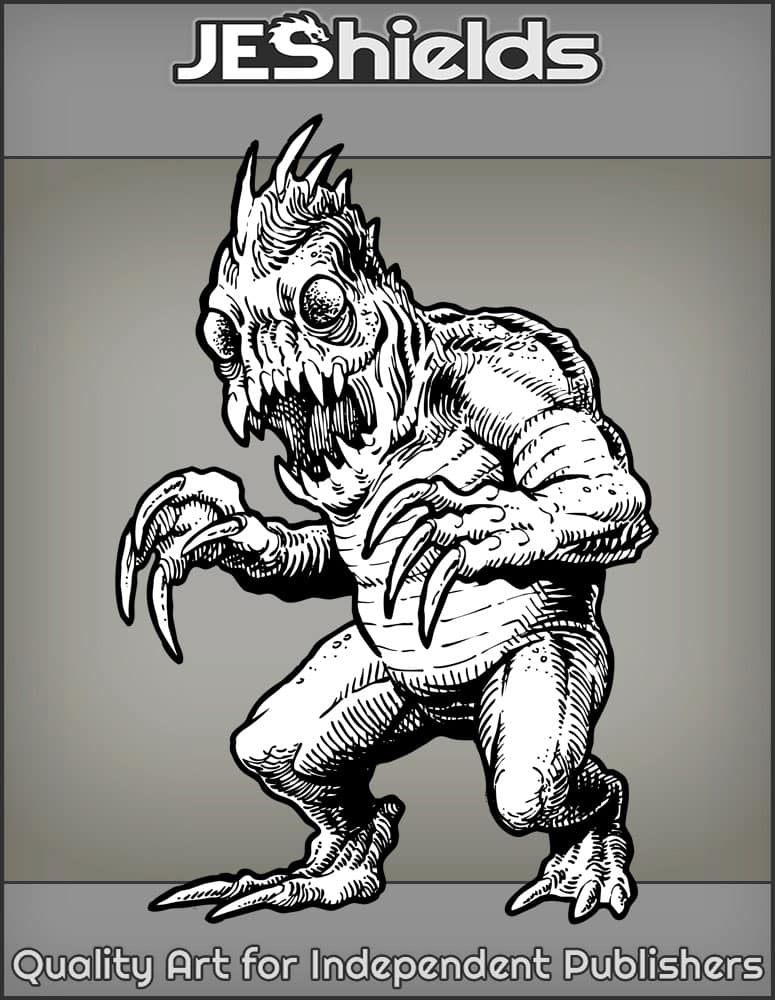 Fantasy - Aquatic Fishman with Claws - INB | Jeshields.com