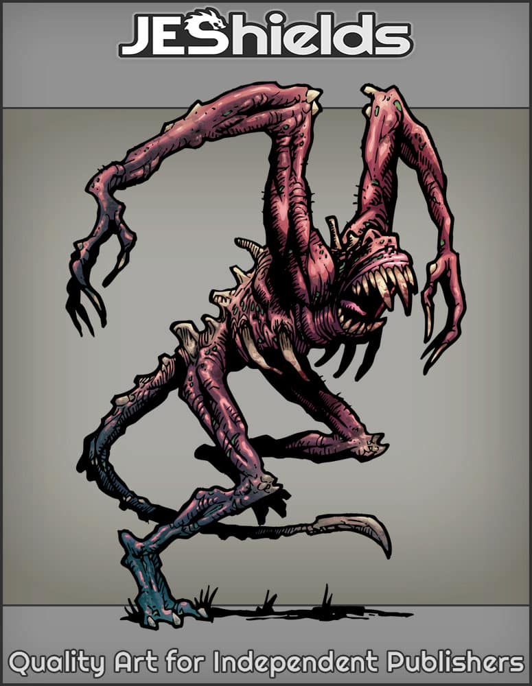 Horror - Thin Monster with Hanging Arms - CNB | Jeshields.com