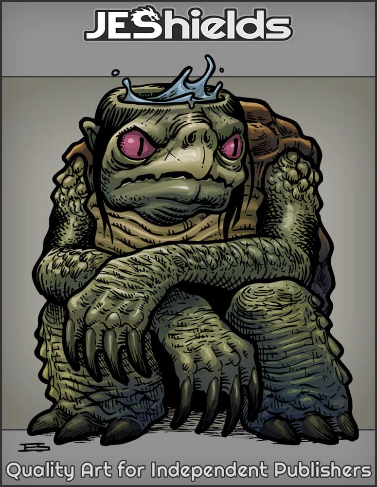 Fantasy - Kappa Turtle Goblin Squatting - CNB | Jeshields.com