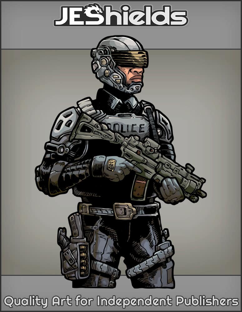 SciFi - Police Cop with Liquid Rifle - CNB | Jeshields.com