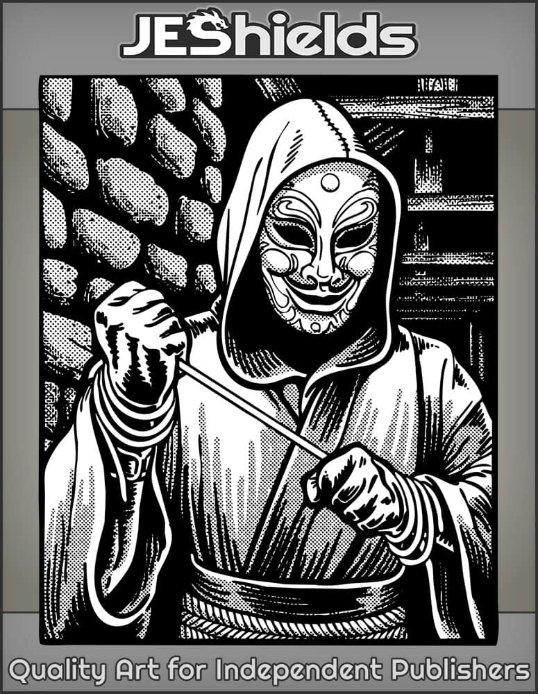 Fantasy - Kabuki Assassin with Garrote - IWB | Jeshields.com