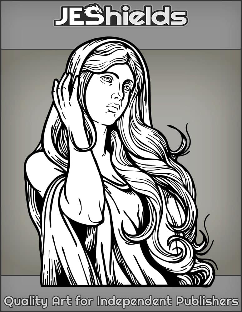 Fantasy - Wingless Angel with Golden Eyes - INB | Jeshields.com