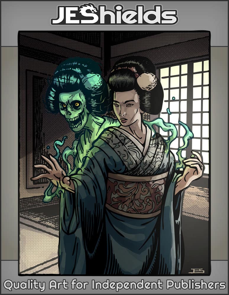 Horror - Geisha with Vengeful Ghost - CWB | Jeshields.com