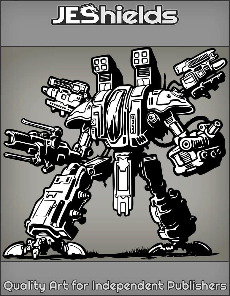 SciFi - Biped War Machine Mecha - INB | Jeshields.com