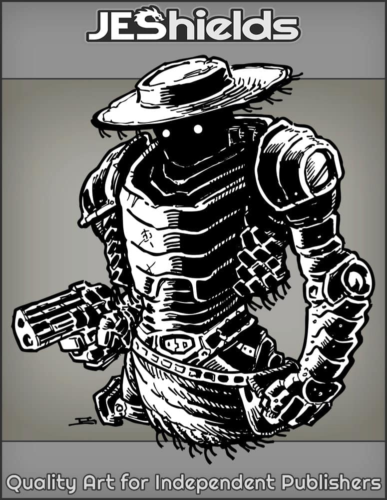 Western - Robot Cowboy with Pistol - INB | Jeshields.com