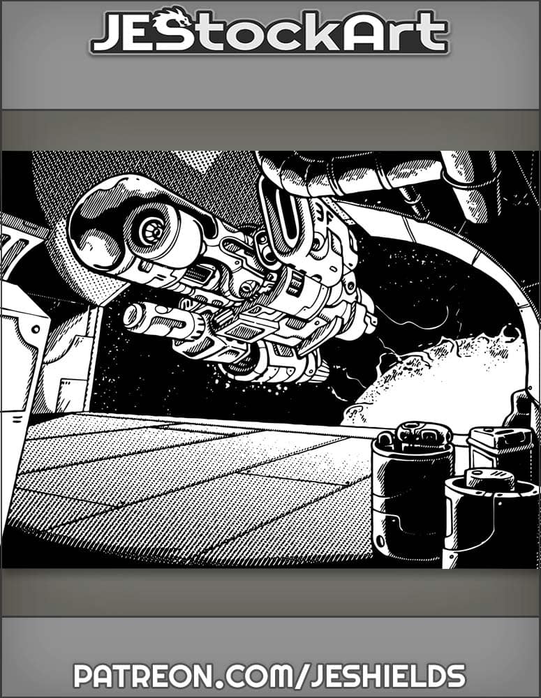 SciFi - Space Craft Entering Empty Docking Port - IWB | Jeshields.com