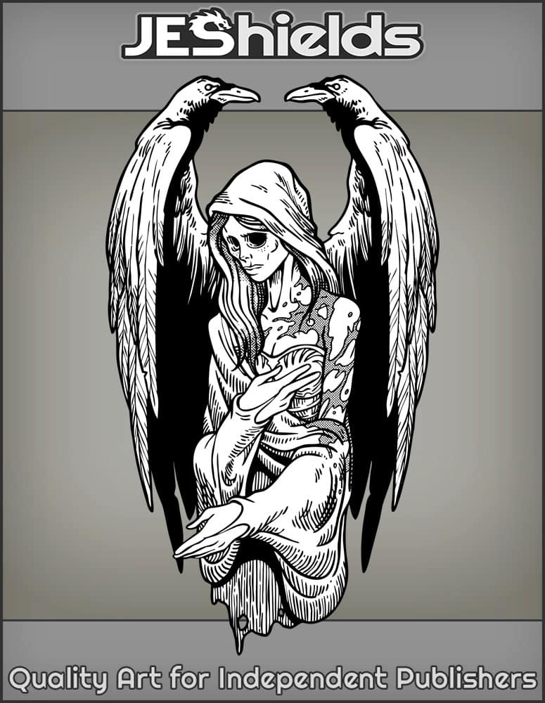 Fantasy - Female Raven Death Angel - INB | Jeshields.com